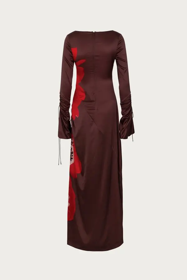 SAME Silk Floral Gown