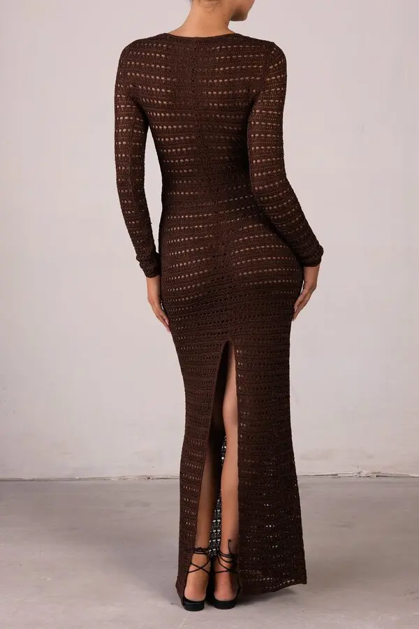 SAME Rosette Crochet Dress