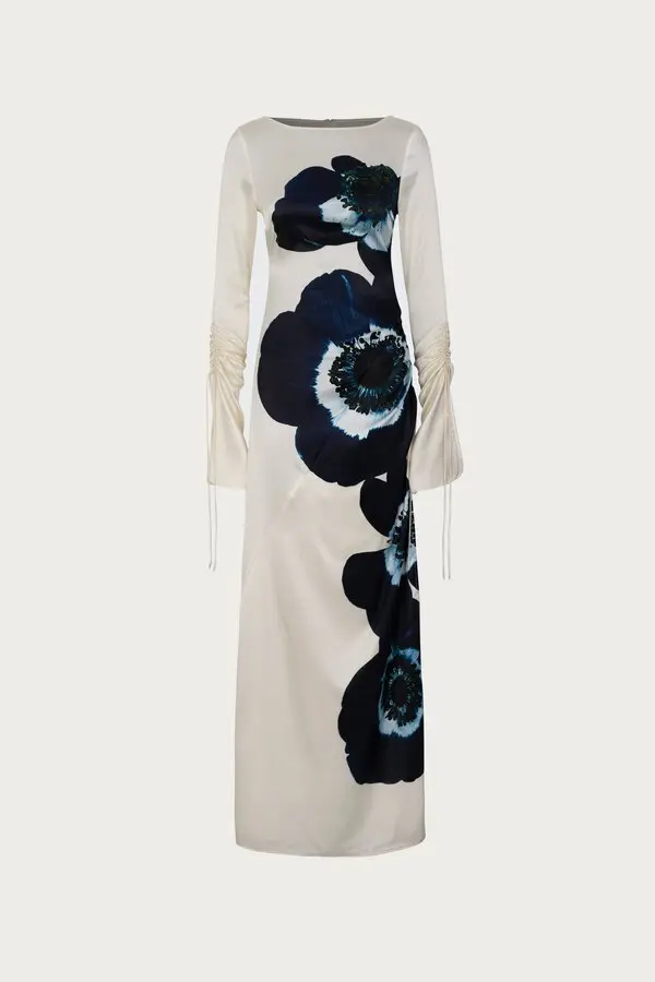 SAME Silk Floral Gown