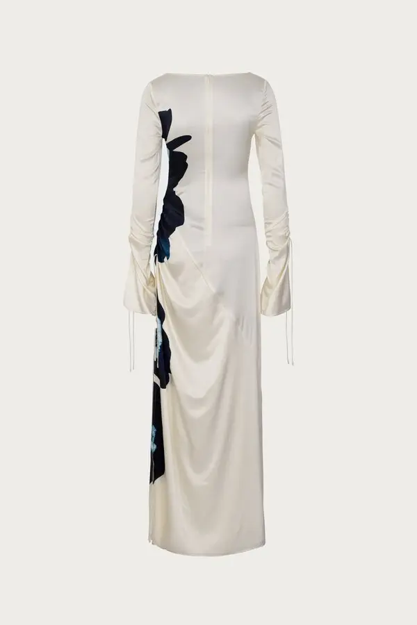 SAME Silk Floral Gown