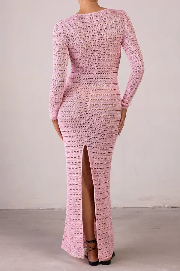 SAME Rosette Crochet Dress