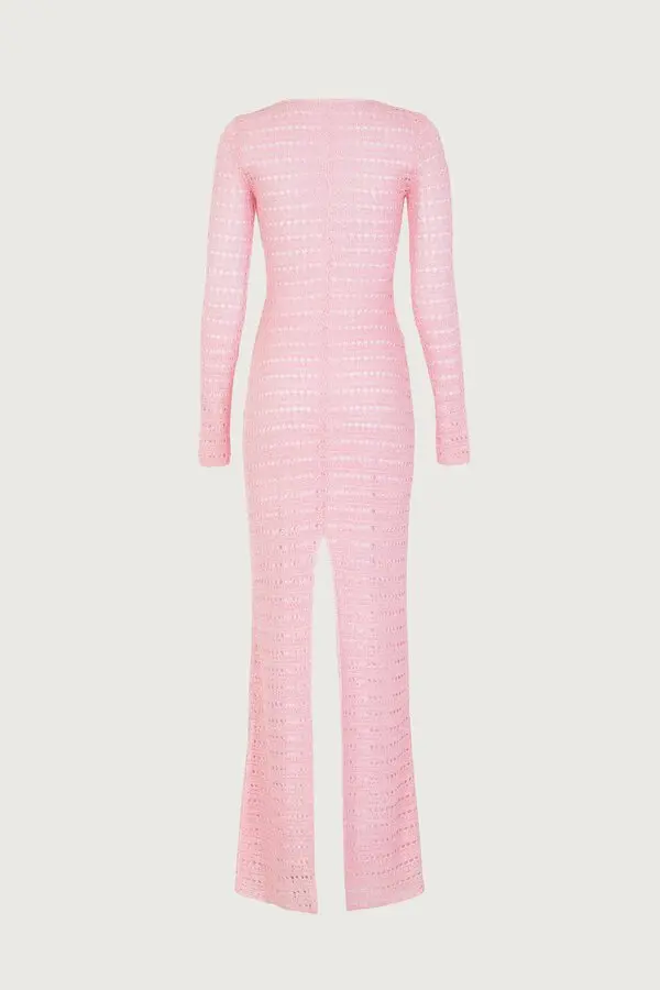 SAME Rosette Crochet Dress