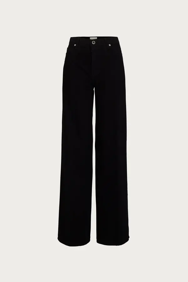 SAME DENIM The Wide Leg Jean - Black