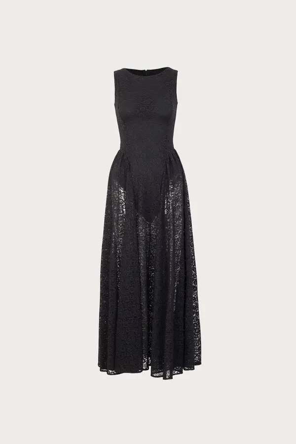 SAME French Lace Midi Dress