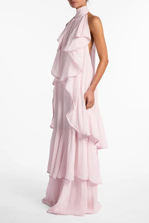 SAME Layered Chiffon Gown