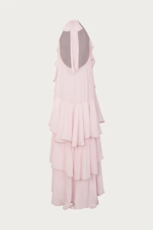 SAME Layered Chiffon Gown