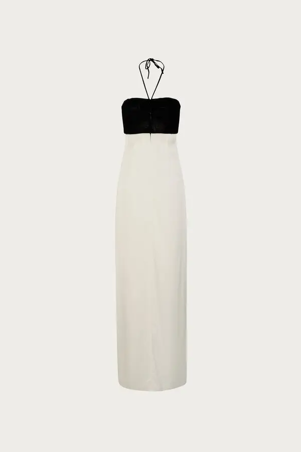 SAME Rosette Silk Dress