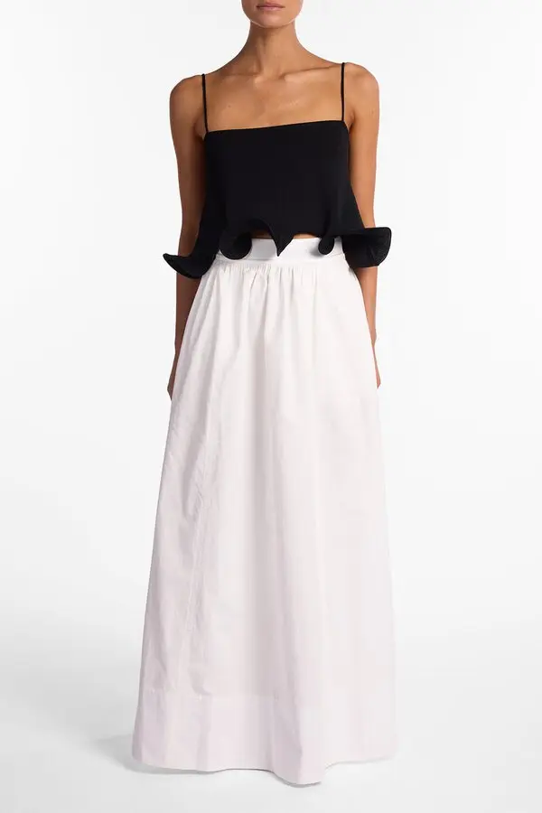 SAME Poplin Maxi Skirt
