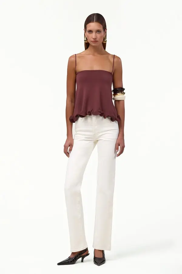 SAME Ruffle Hem Tank