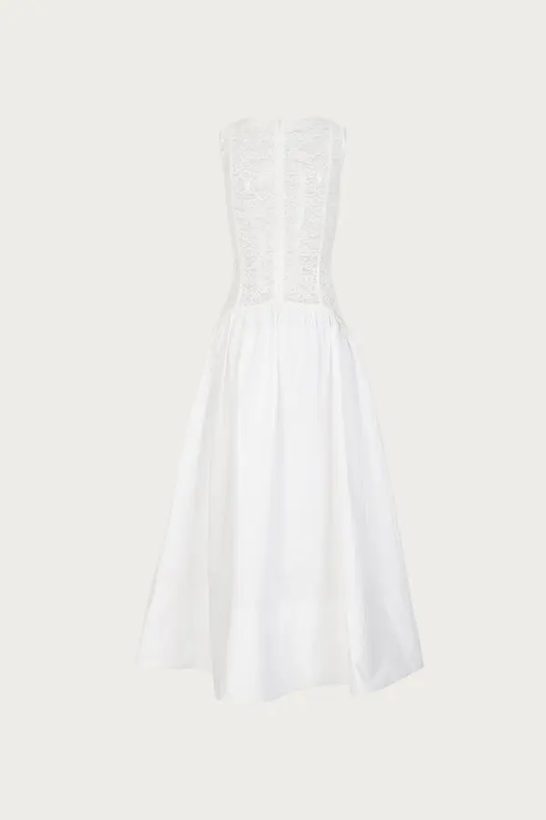 SAME French Lace Poplin Dress