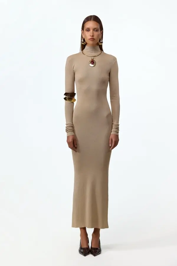 SAME Shimmer Mockneck Dress