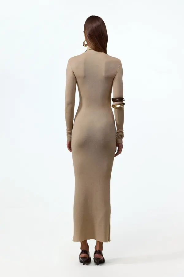 SAME Shimmer Mockneck Dress