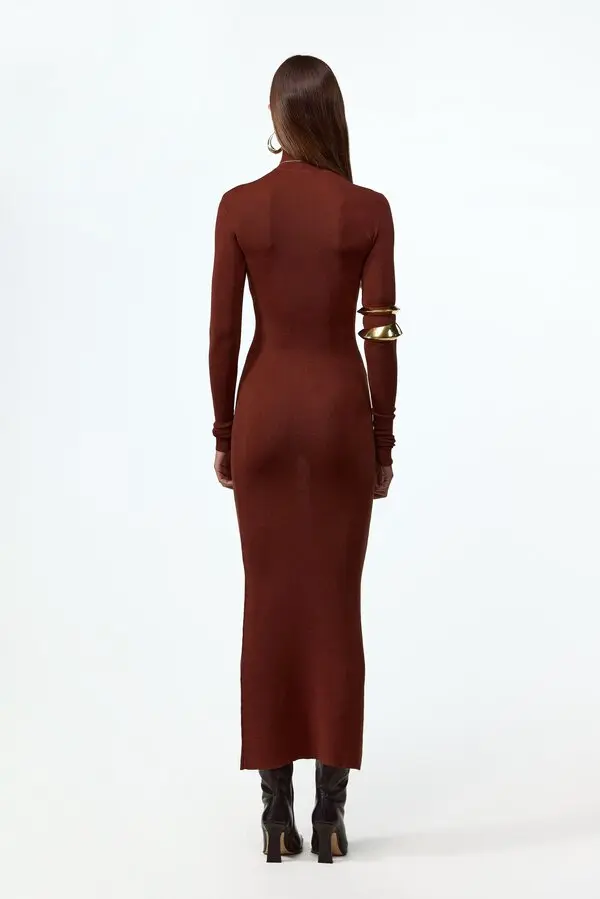 SAME Shimmer Mockneck Dress