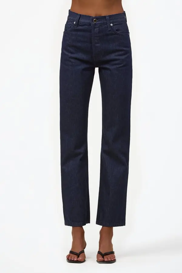 SAME The Straight Ankle Jean - Dark Indigo