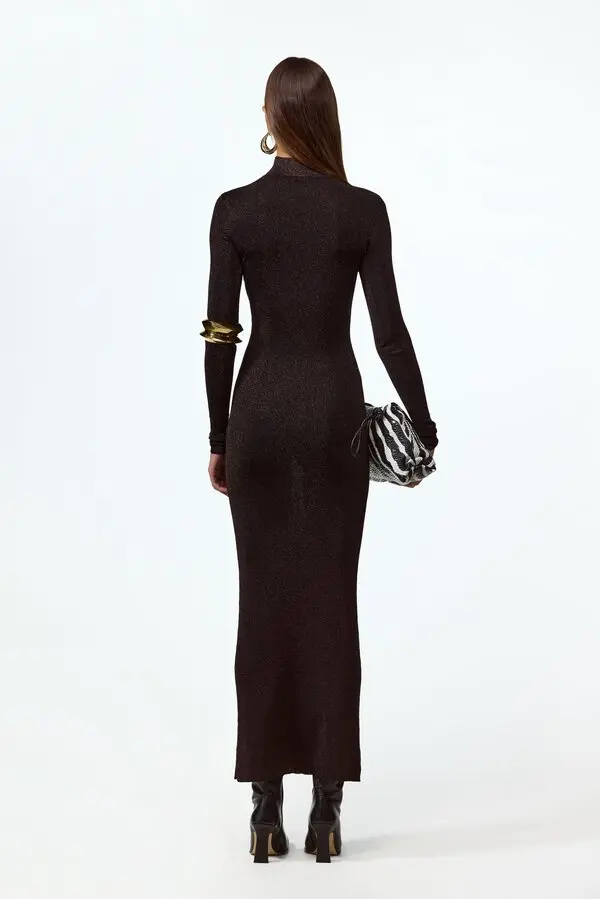 SAME Shimmer Mockneck Dress
