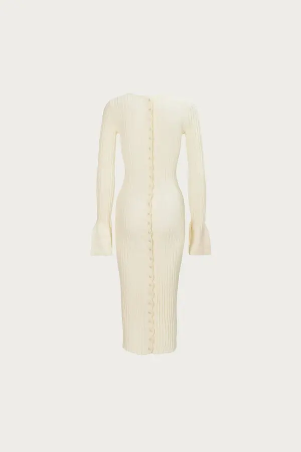 SAME Cuffed Ribbed Knit Dress
