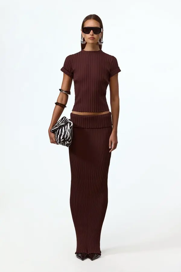 SAME Ribbed Knit Top