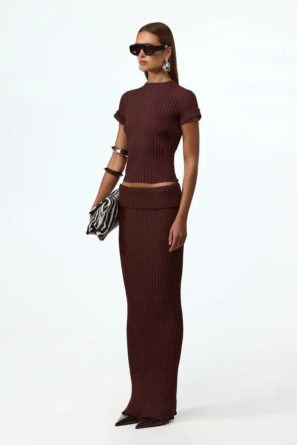 SAME Ribbed Knit Top