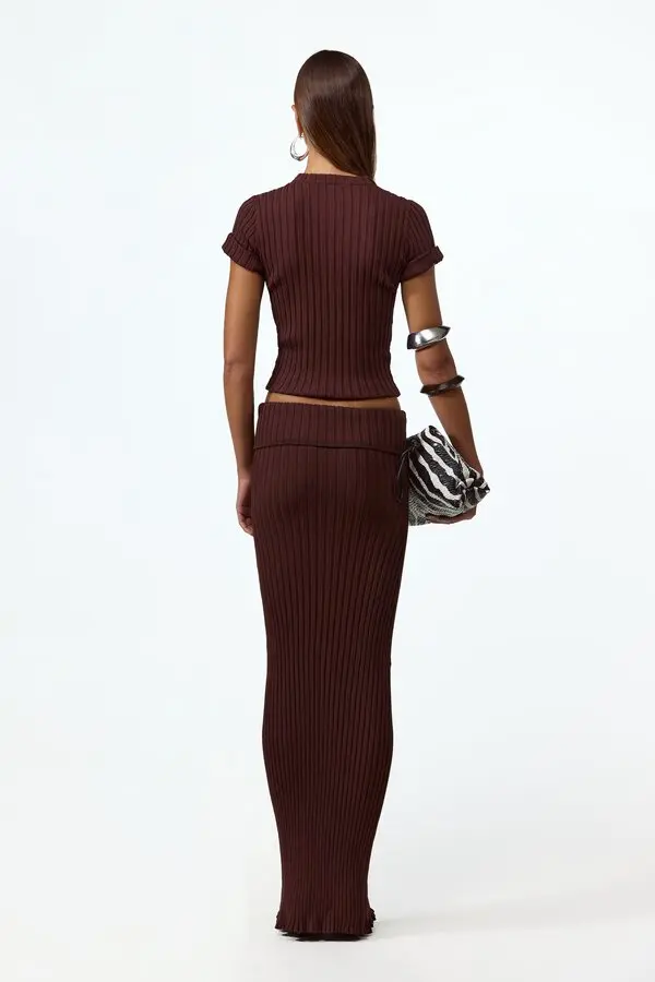 SAME Ribbed Knit Top