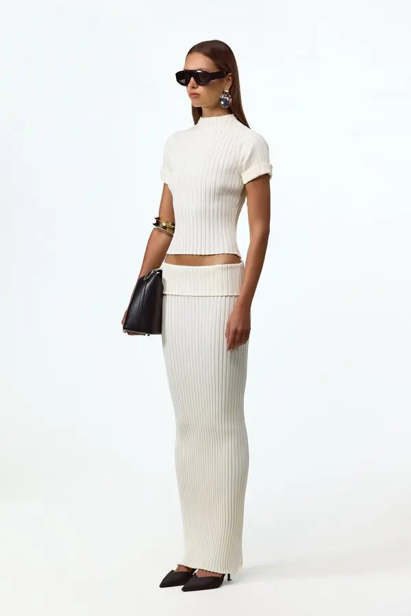 SAME Ribbed Knit Top