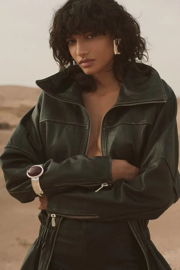 SAME The Leather Parka