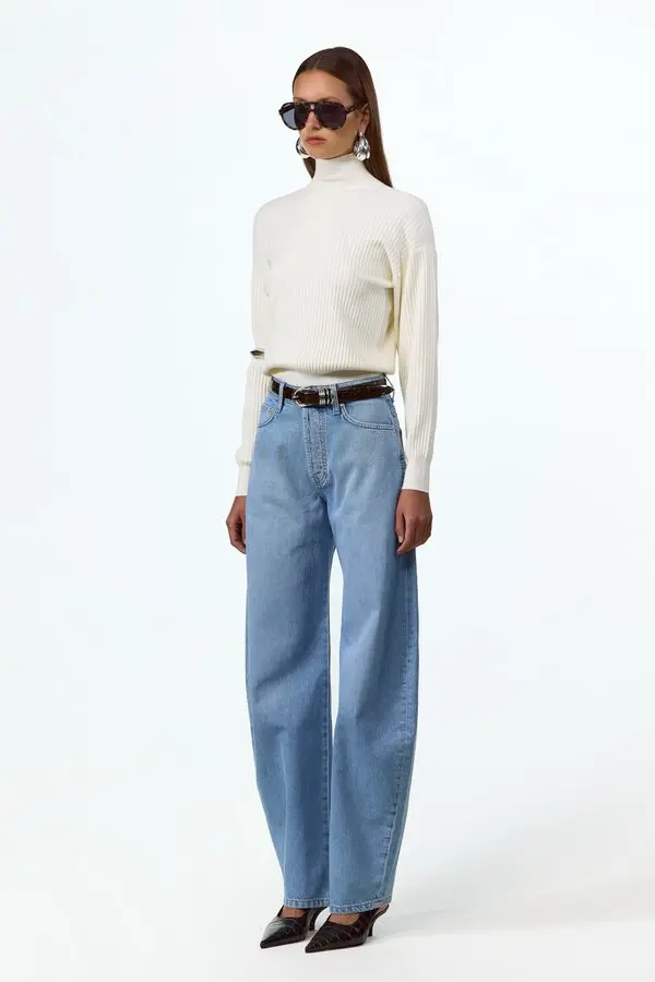 SAME Relaxed Ribbed Turtleneck
