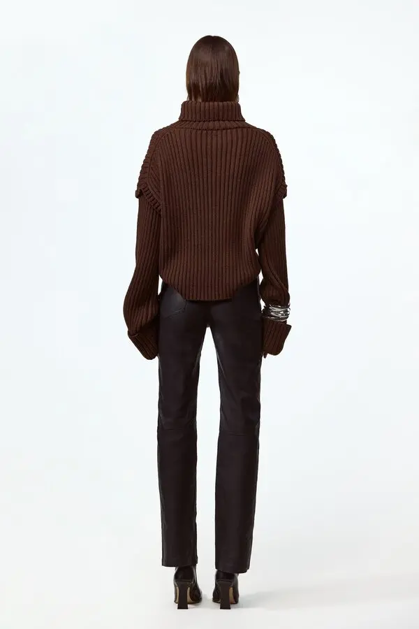 SAME Oversized Ribbed Wool Sweater