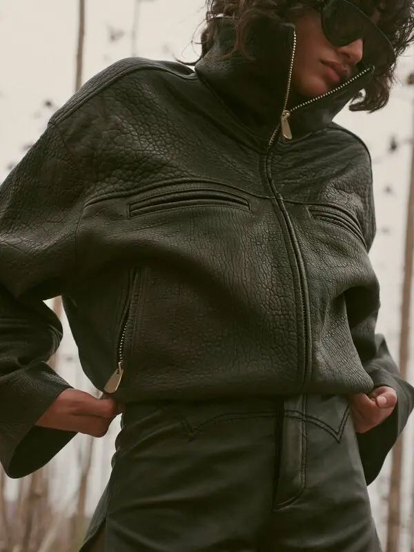 SAME The Leather Bomber Jacket
