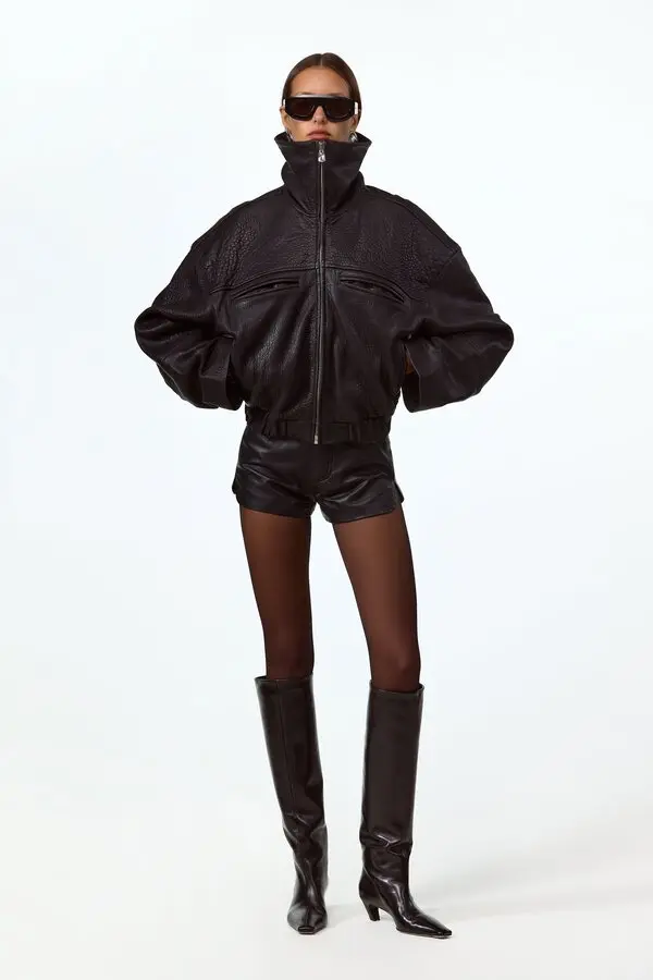 SAME The Leather Bomber Jacket
