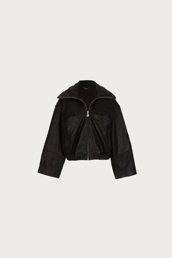 SAME The Leather Bomber Jacket