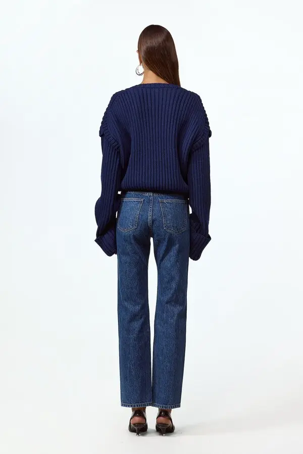 SAME Oversized V Neck Sweater