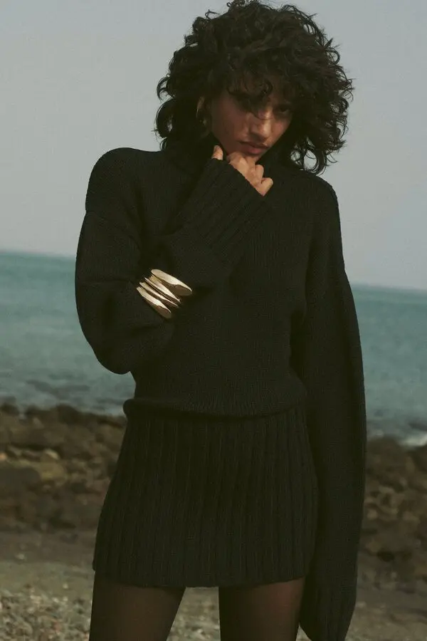 SAME Knit Sweater Dress