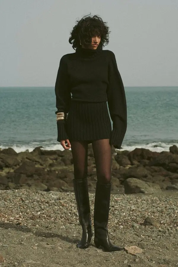 SAME Knit Sweater Dress