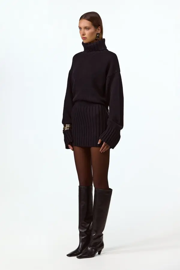 SAME Knit Sweater Dress