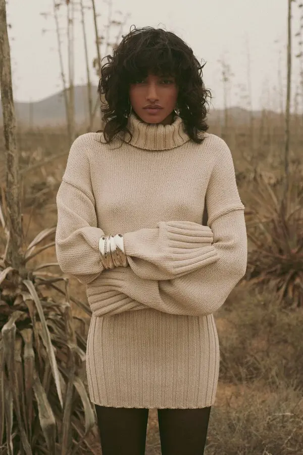 SAME Knit Sweater Dress