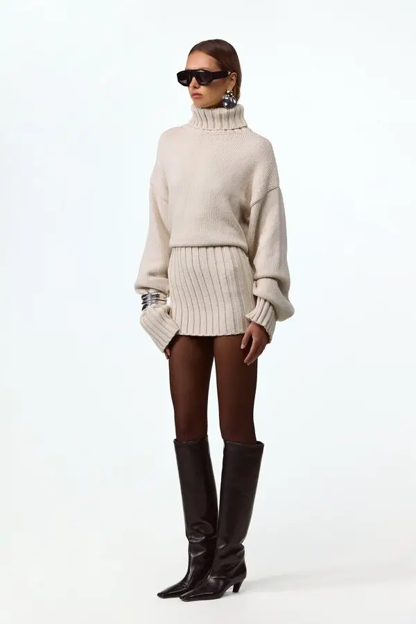 SAME Knit Sweater Dress