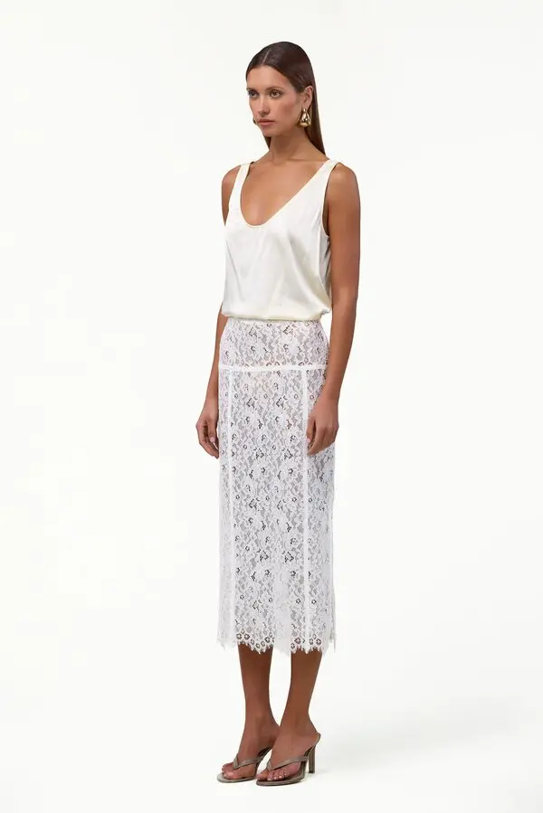 SAME Lace Midi Skirt