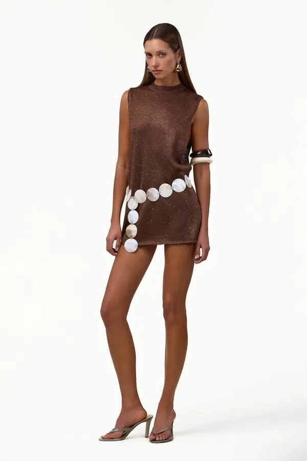 SAME Sleeveless Knit Mini Dress