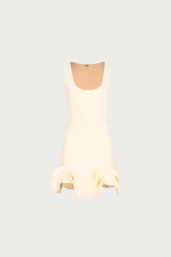 SAME Double Ruffle Hem Mini Dress