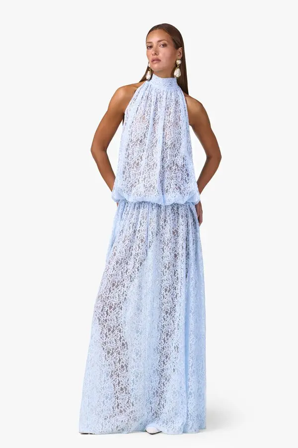 SAME Drop Waist Lace Gown