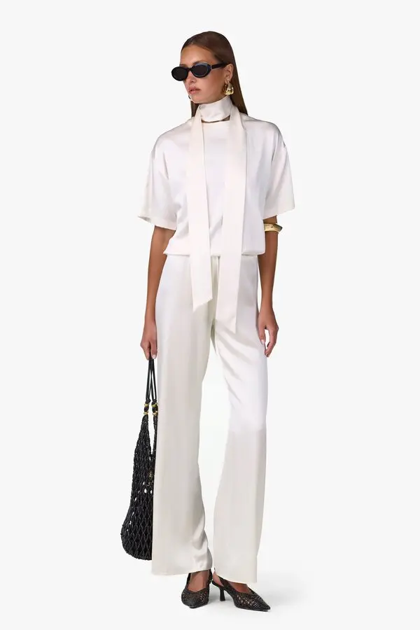 SAME Silk Tee W/ Scarf
