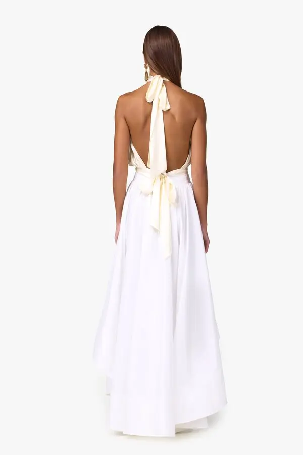 SAME High Low Poplin Skirt