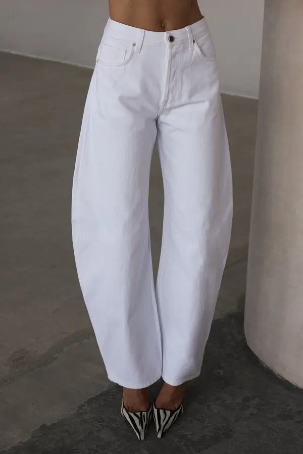 SAME The Barrel Jean - White