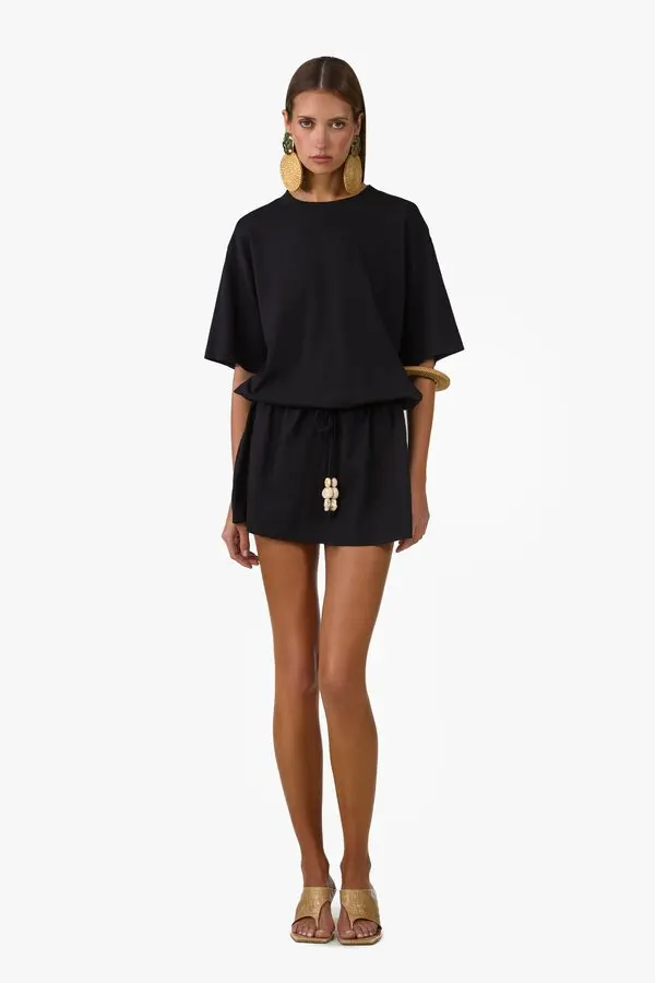 SAME Stone Beaded T-shirt Dress