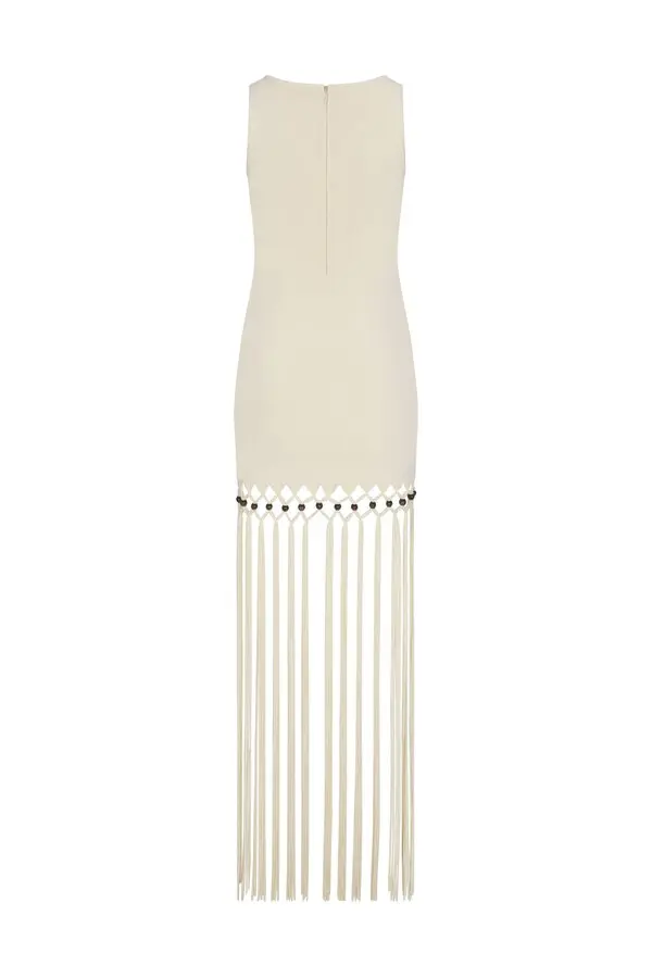 SAME Beaded Fringe Dress