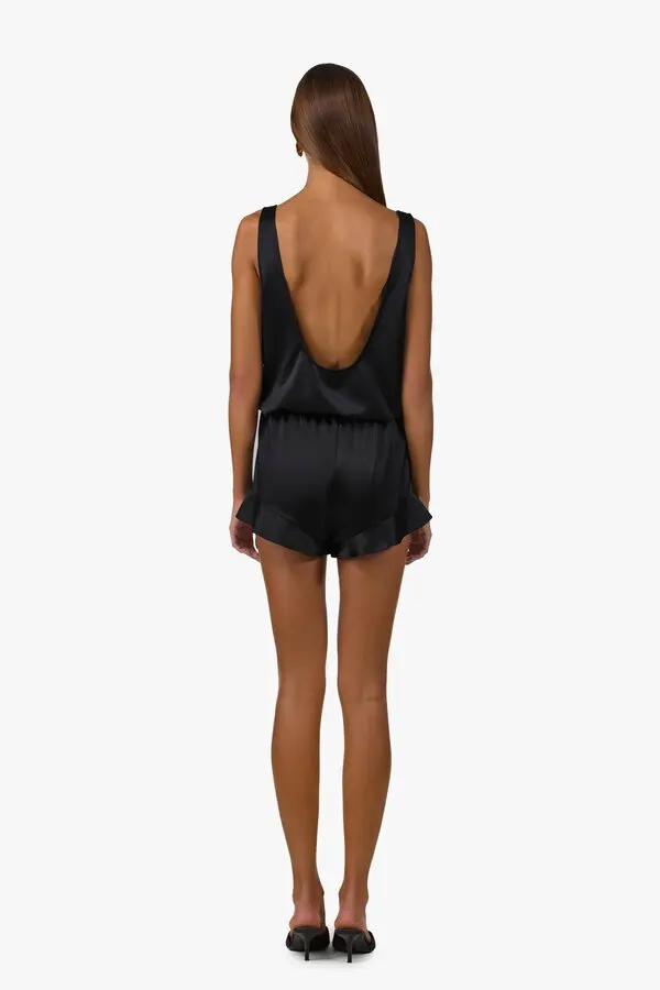 SAME Silk Ruffle Short