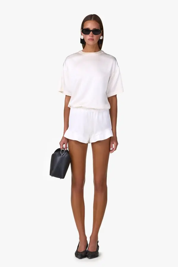 SAME Silk Ruffle Short