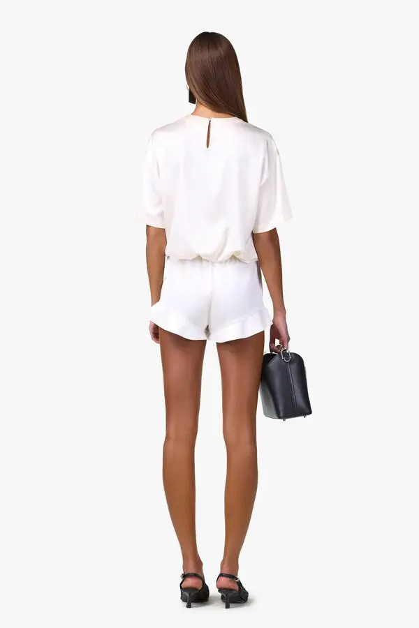 SAME Silk Ruffle Short