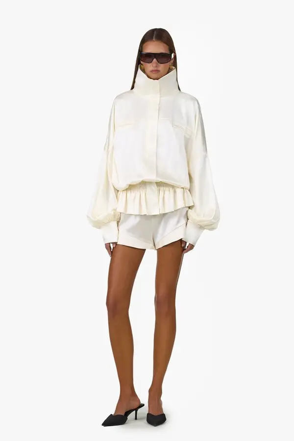 SAME Silk Ruffle Short
