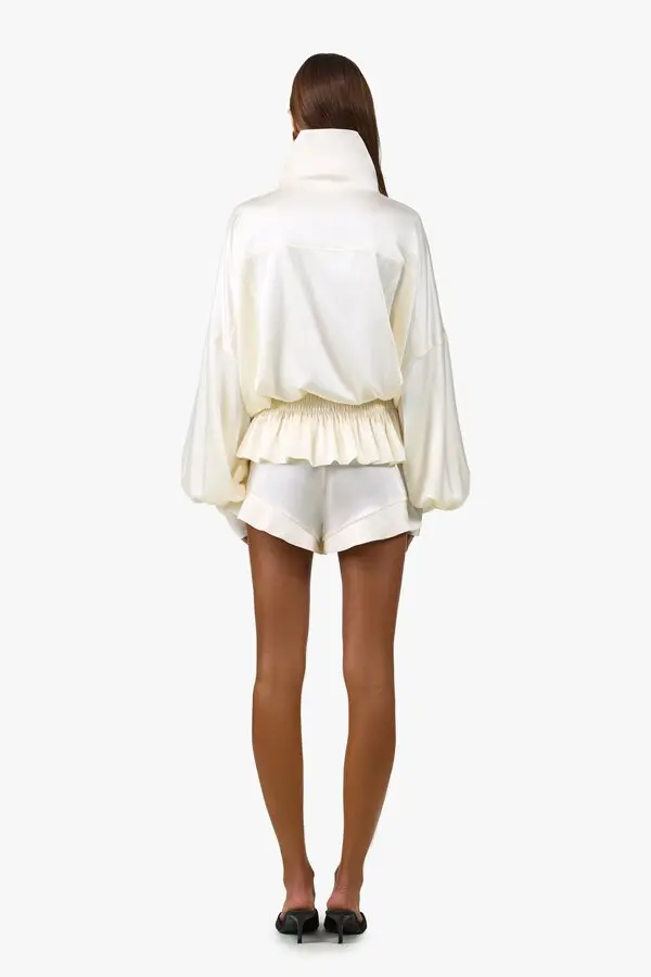 SAME Silk Ruffle Short